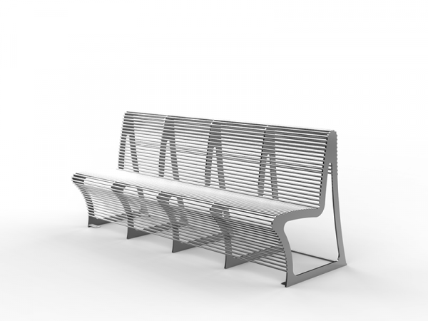 Banc public acier moderne | Filiamétal Design