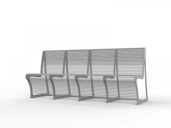 Banc public acier moderne | Filiamétal Design