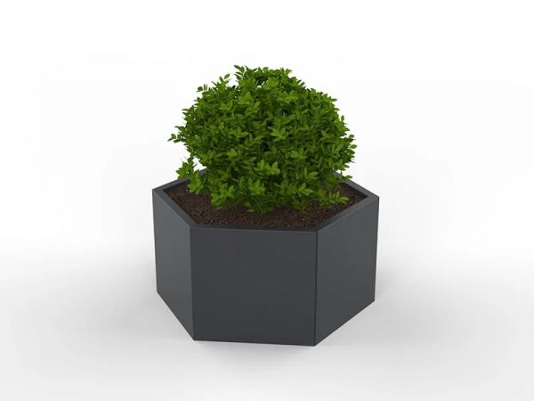 Bac à fleurs hexagonal | Filiamétal Design